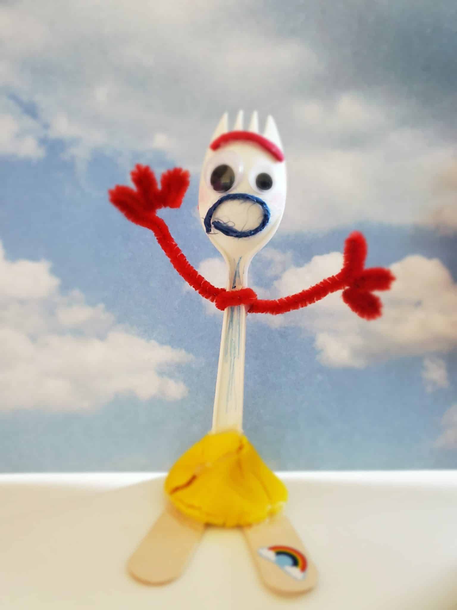 How To Make Your Own Forky from Toy Story 4 • High Energy Mommy