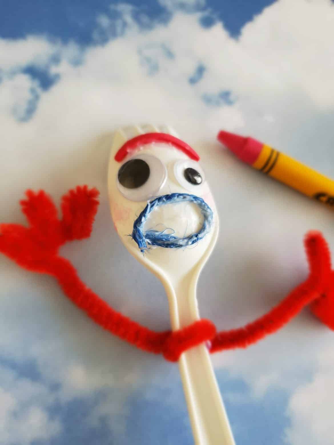 How To Make Your Own Forky from Toy Story 4 • High Energy Mommy