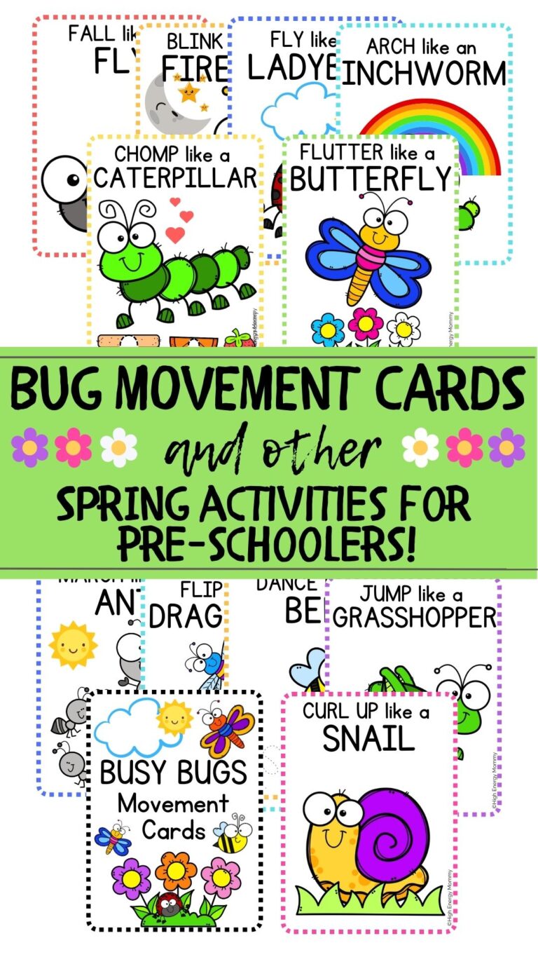 Fun and Simple Preschool Spring Theme Activities • High Energy Mommy