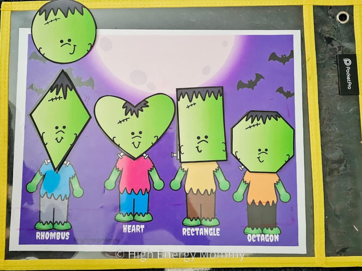 Frankenstein Shape Matching Mats • High Energy Mommy