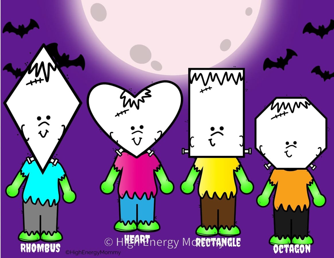 Frankenstein Shape Matching Mats • High Energy Mommy