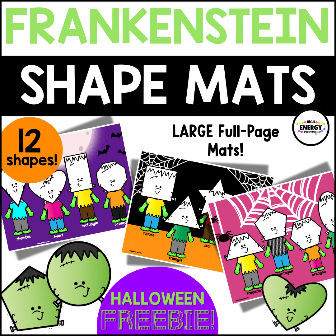 Frankenstein Shape Matching Mats • High Energy Mommy