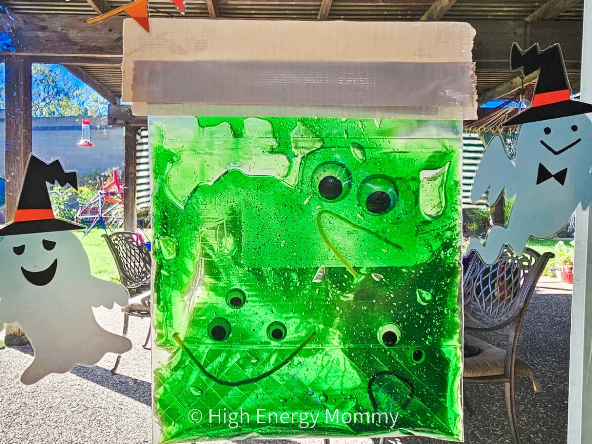 Simple Halloween Sensory Bag • High Energy Mommy
