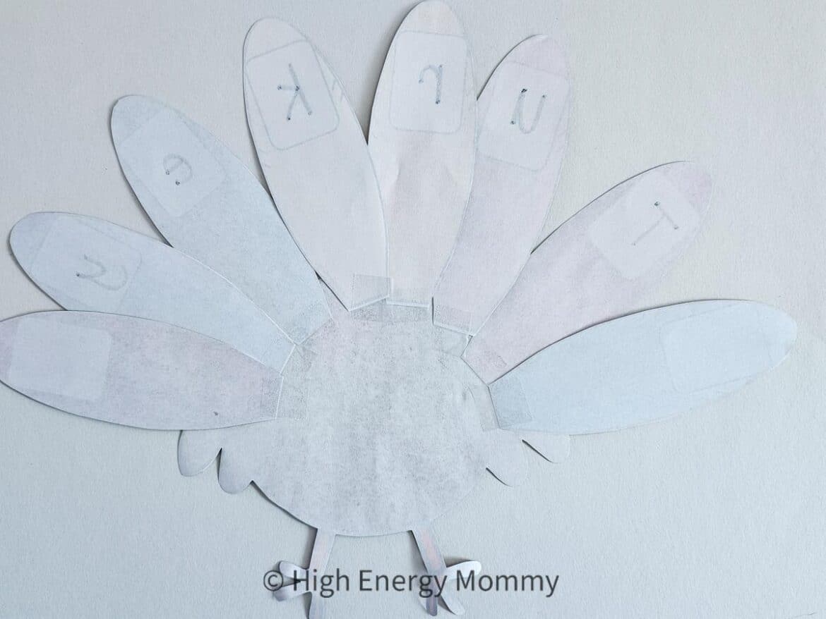 Turkey Feather Name Practice Activity • High Energy Mommy