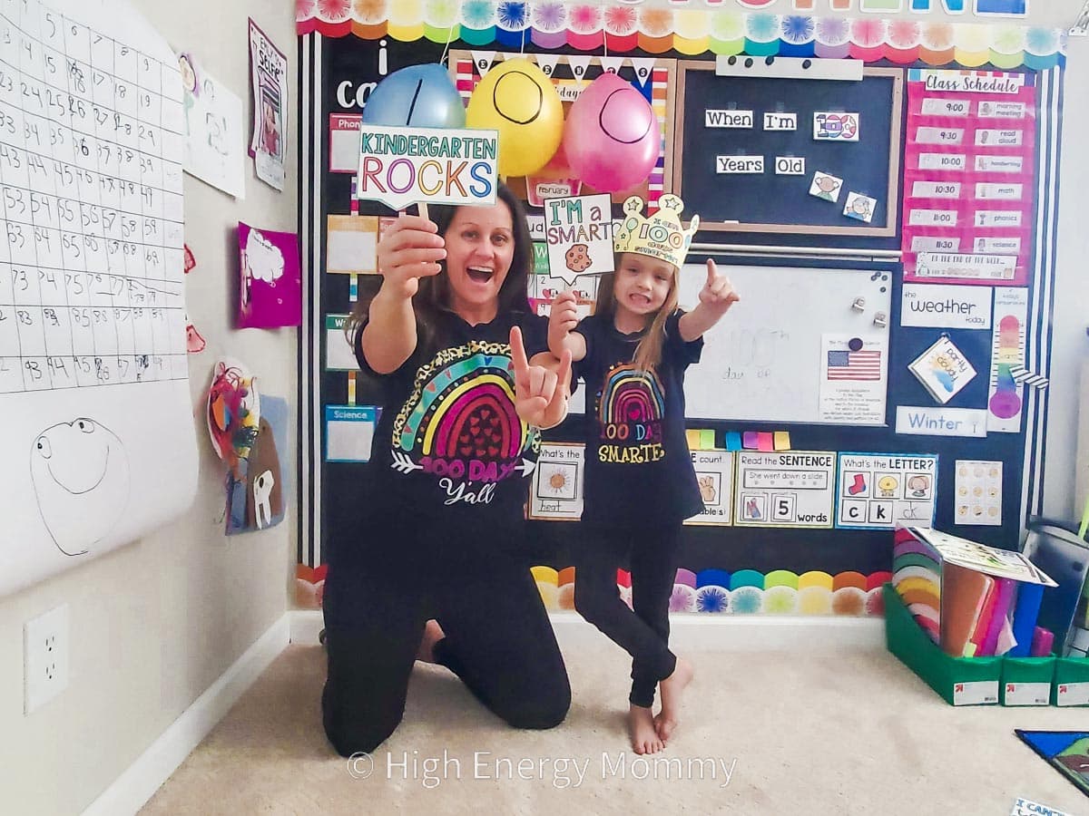 Fun Ways To Celebrate The 100th Day Of Kindergarten • High Energy Mommy