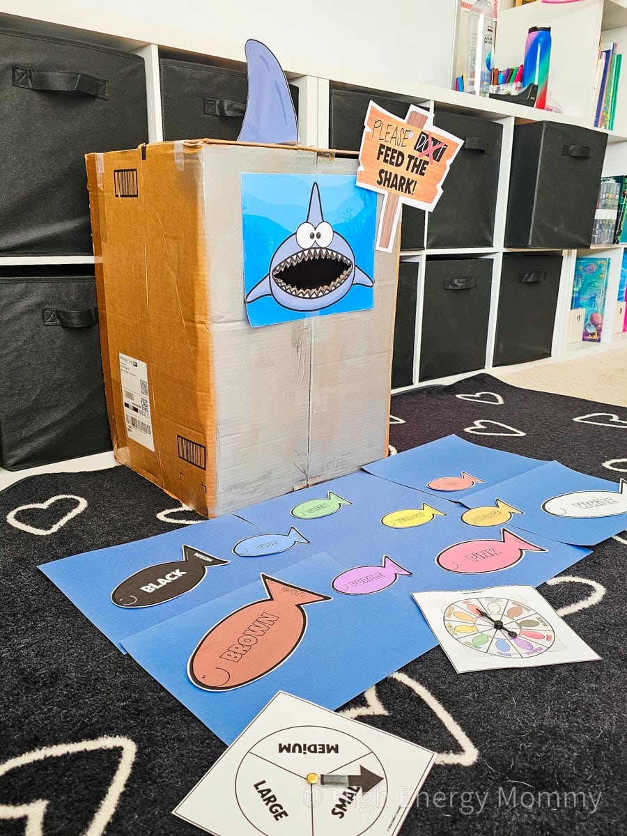 Feed the Shark: Math, Literacy, and Fine Motor Skill Game 🦈