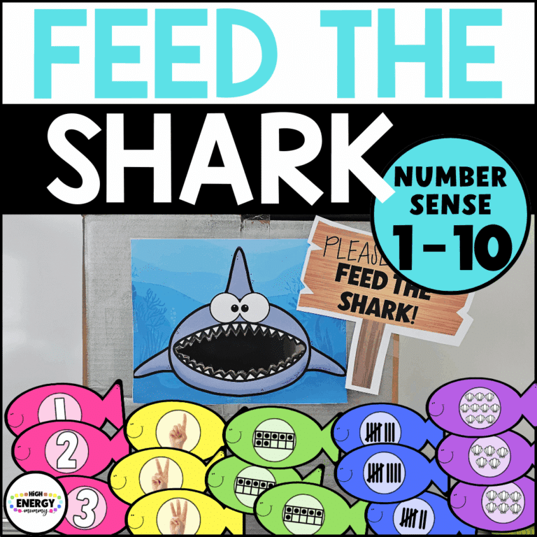 Feed the Shark: Math, Literacy, and Fine Motor Skill Game 🦈